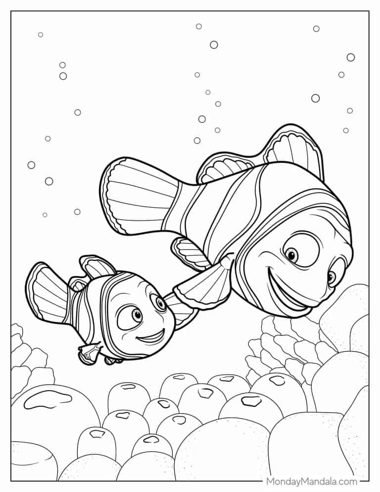 28 Finding Nemo Coloring Pages (Free PDF Printables)