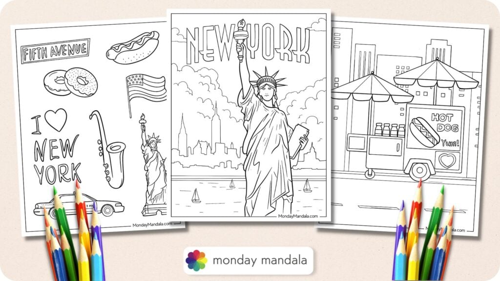 20 New York Coloring Pages (Free PDF Printables)