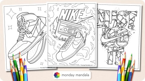 24 Nike Coloring Pages (Free PDF Printables)
