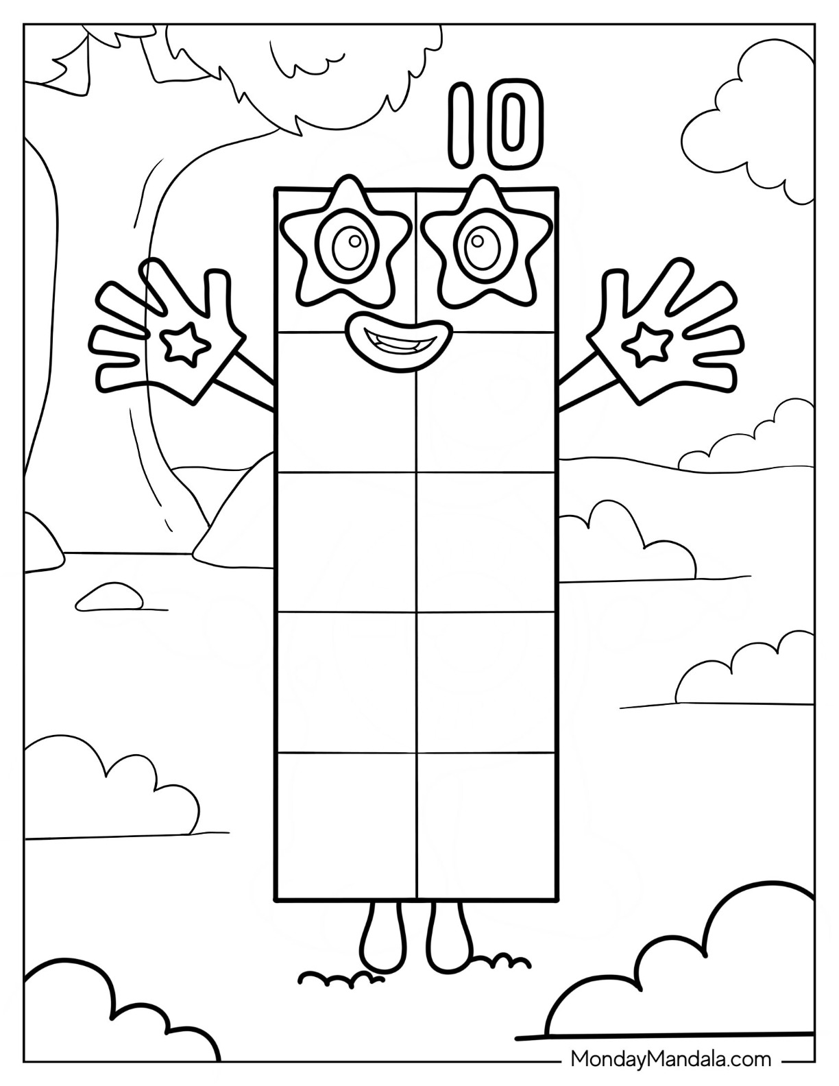 Number Block 12 Coloring Page Coloring Pages Number Block 12 Coloring Page Coloring Pages