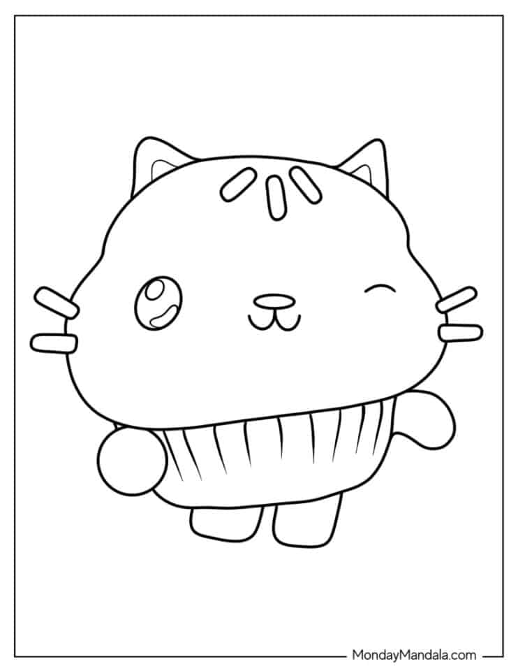 38 Gabby's Dollhouse Coloring Pages (Free PDF Printables)