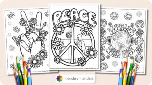 16 Peace Coloring Pages (Free PDF Printables)