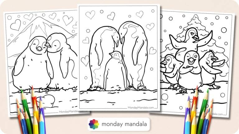 38 Penguin Coloring Pages (Free PDF Printables)