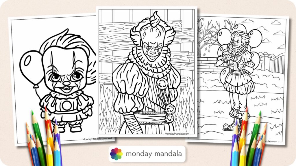 20 Pennywise Coloring Pages (Free Coloring Pages)