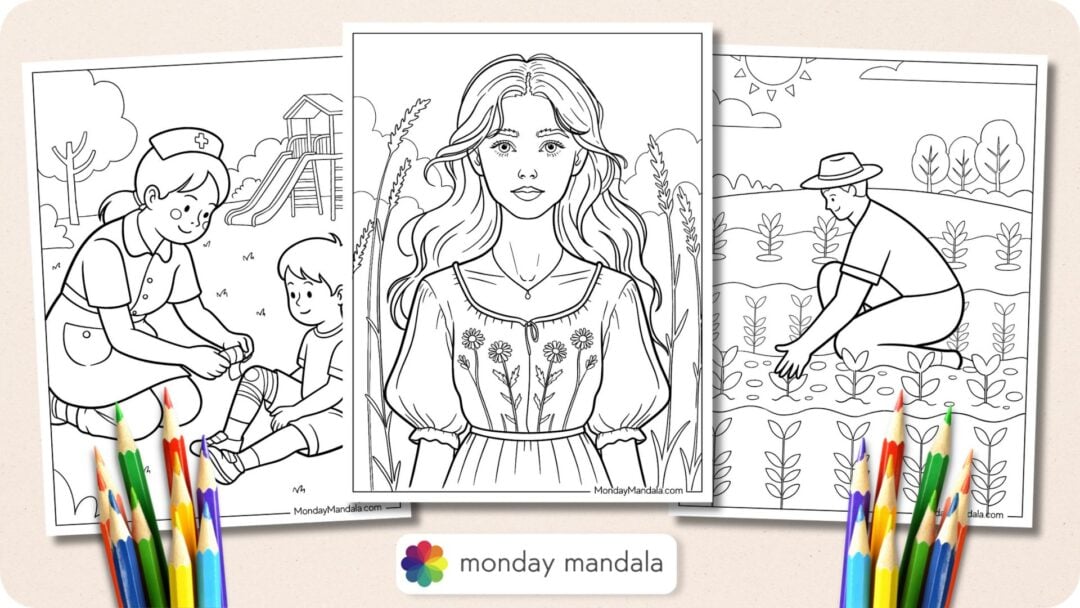 28 People Coloring Pages (Free PDF Printables)