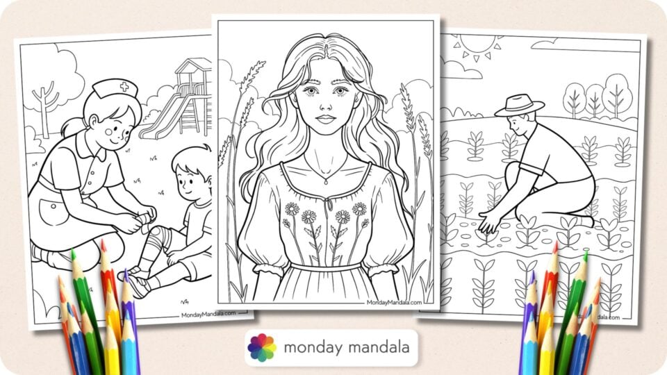 28 People Coloring Pages (Free PDF Printables)