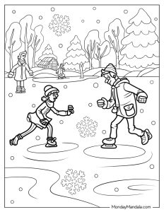 60 Winter Coloring Pages (Free PDF Printables)