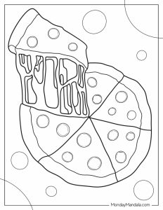 20 Pizza Coloring Pages (Free PDF Printables)
