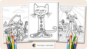 22 Pete The Cat Coloring Pages (Free PDF Printables)