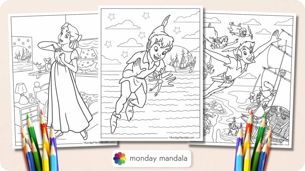 36 Peter Pan Coloring Pages (Free PDF Printables)