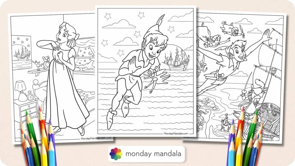 20 Peter Pan Coloring Pages Free PDF Printables 