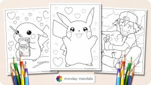 38 Pikachu Coloring Pages (Free PDF Printables)