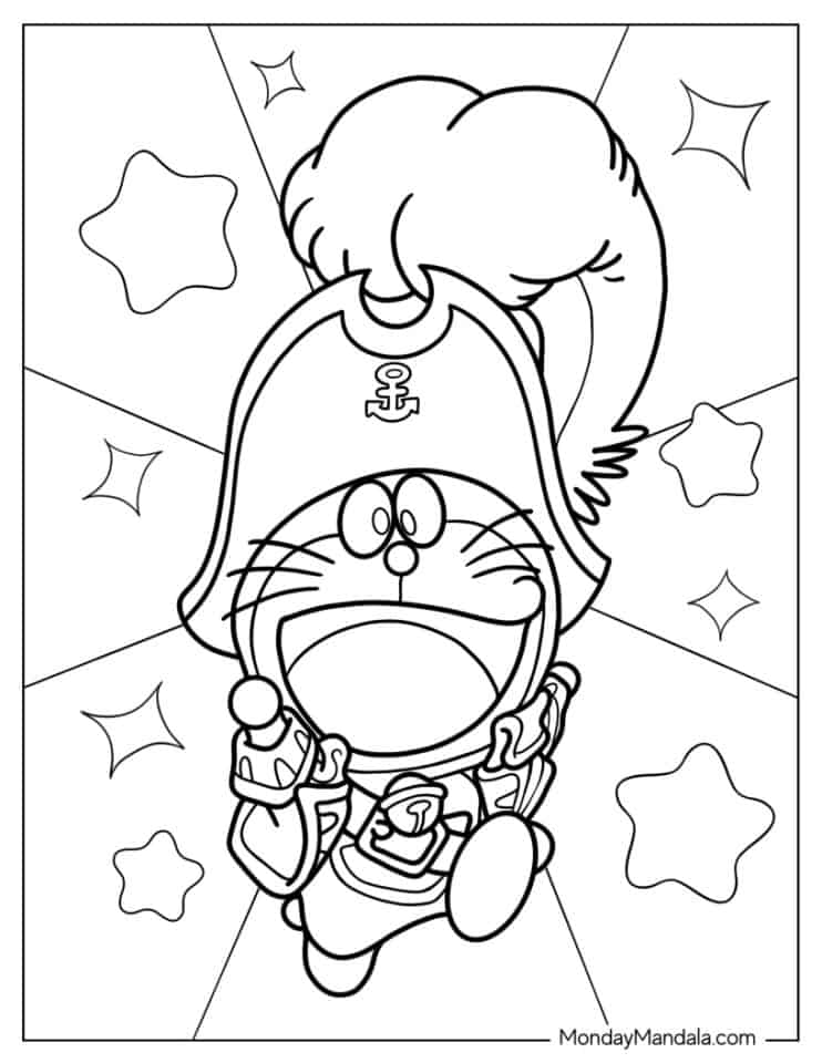 20 Doraemon Coloring Pages (Free PDF Printables)