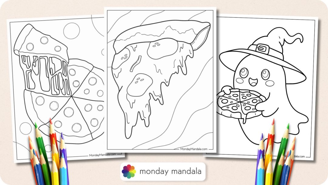 31 Pizza Coloring Pages (Free PDF Printables)