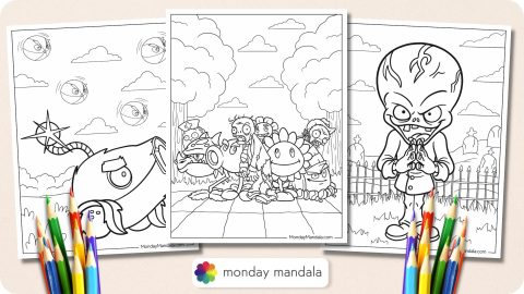 34 Plant vs Zombies Coloring Pages (Free PDF Printables)