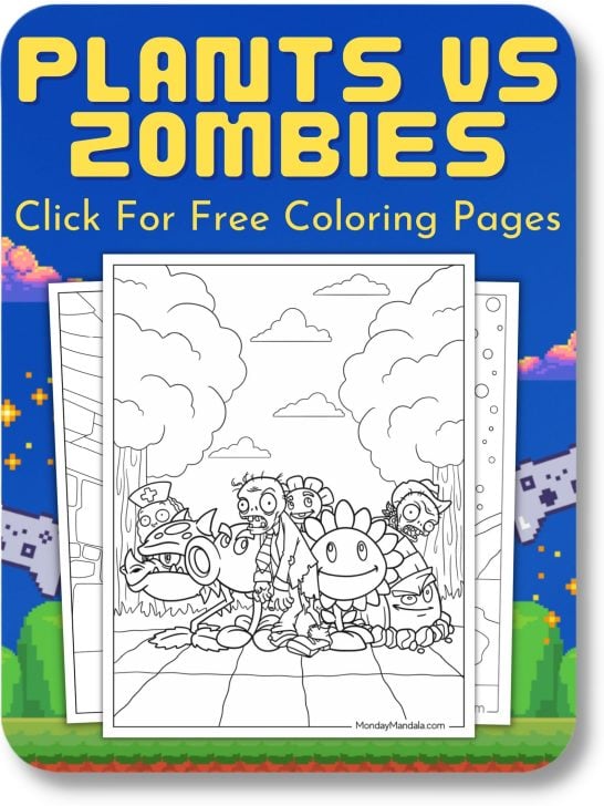 900 Video Game Coloring Pages (Free PDF Printables)