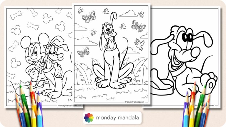 20 Pluto Coloring Pages (Free PDF Printables)