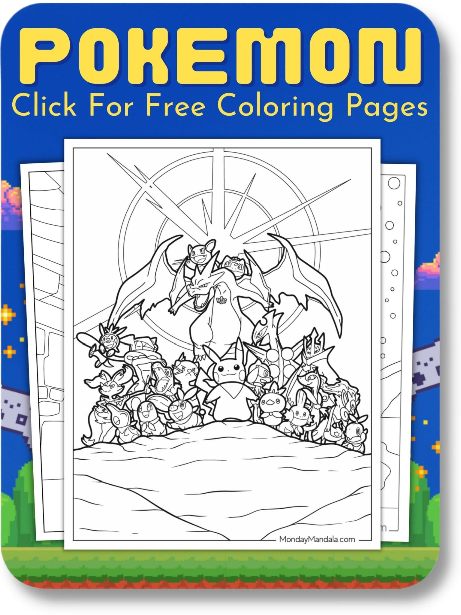 900 Video Game Coloring Pages (Free PDF Printables)