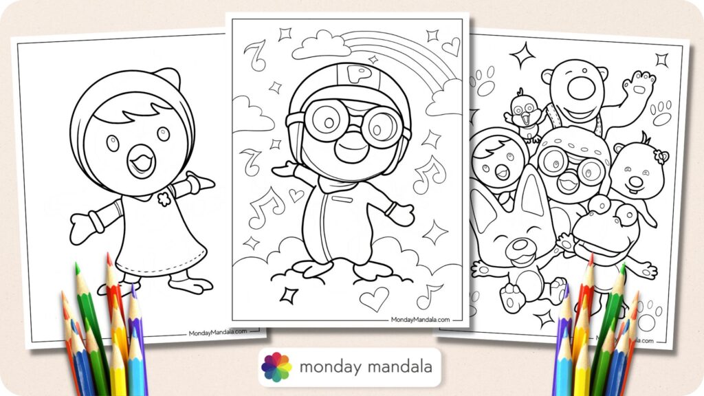 24 Pororo Coloring Pages (Free PDF Printables)