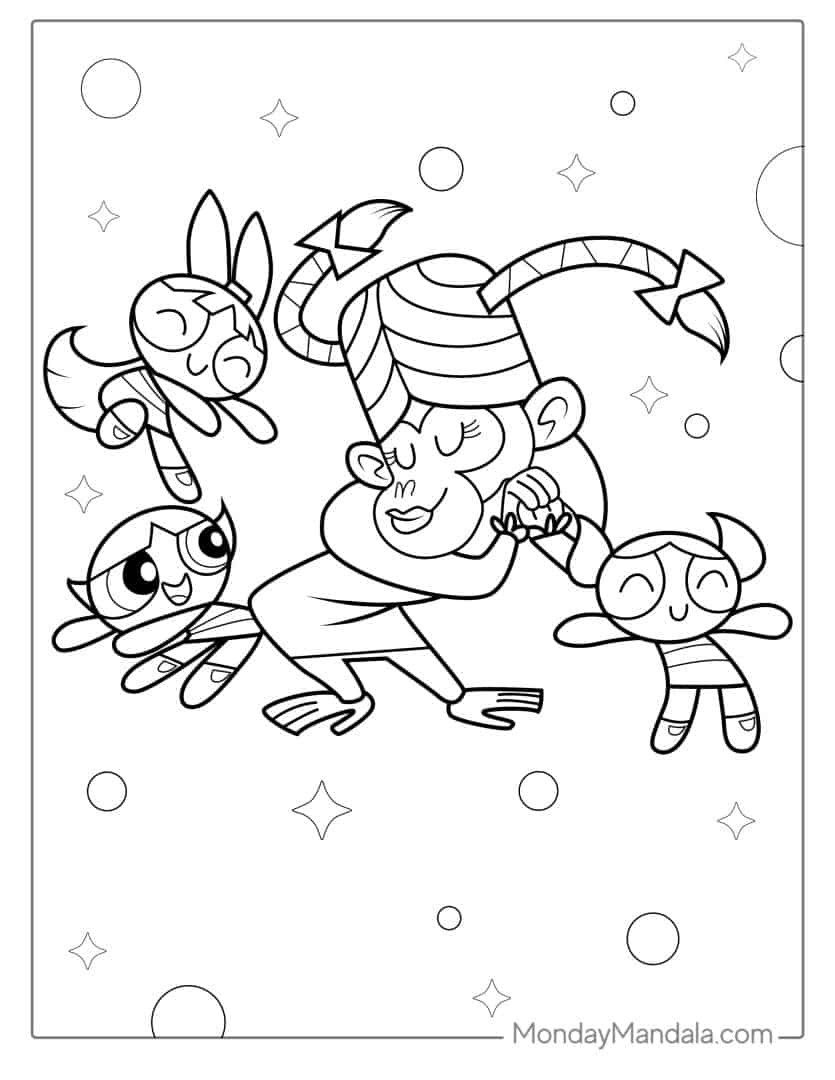 28 Powerpuff Girls Coloring Pages (Free PDF Printables)