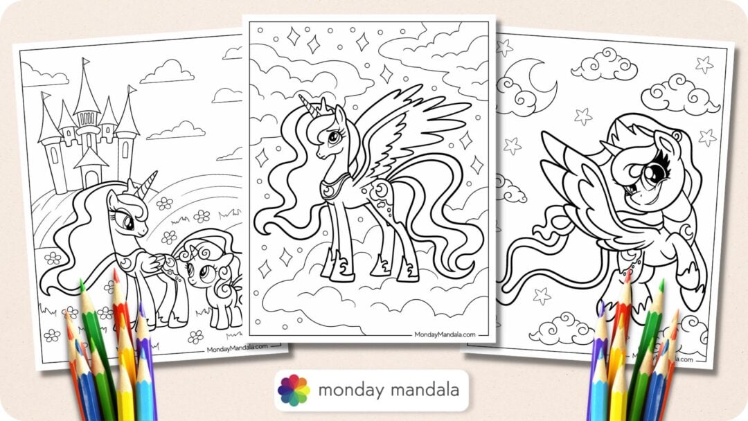 22 Princess Luna Coloring Pages (Free PDF Printables)