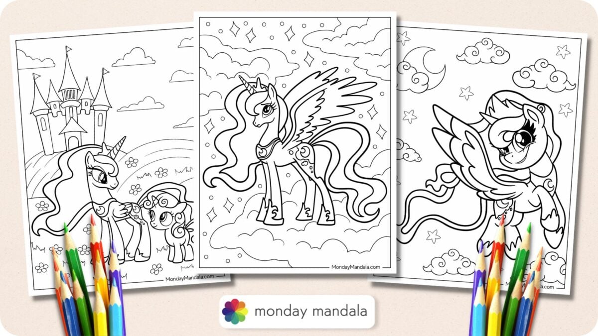 22 Princess Luna Coloring Pages (Free PDF Printables)