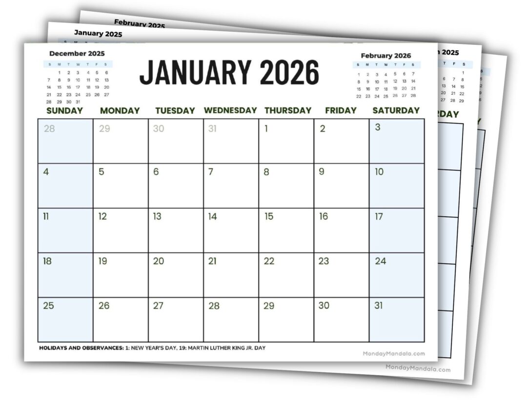 2026 Printable Calendars 56 Free PDF Printables 2026 Printable Calendars 56 Free PDF Printables