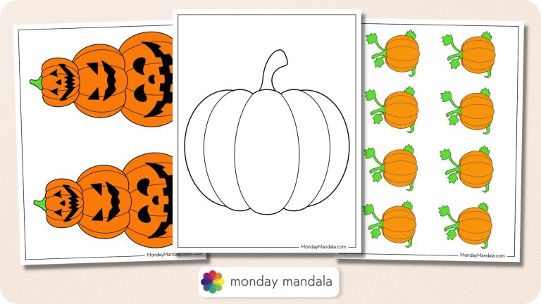 76 Pumpkin Templates (Free PDF Printables)