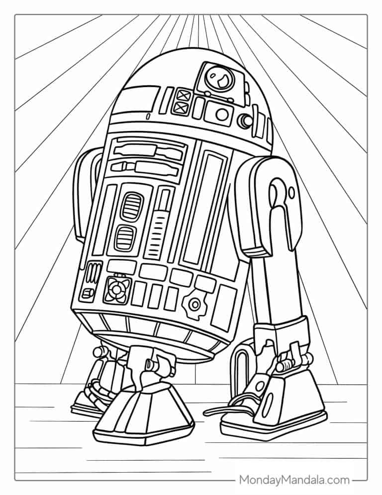 32 Robot Coloring Pages (Free PDF Printables)