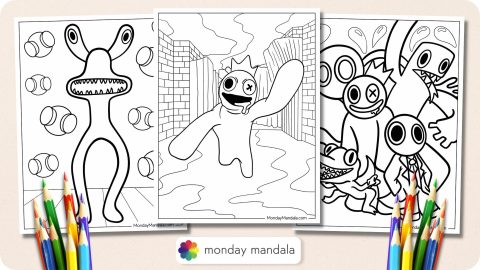 20 Rainbow Friends Coloring Pages (Free PDF Printables)