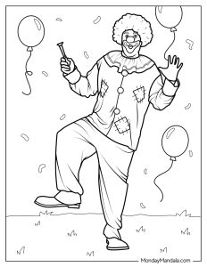 35 Clown Coloring Pages (Free PDF Printables)