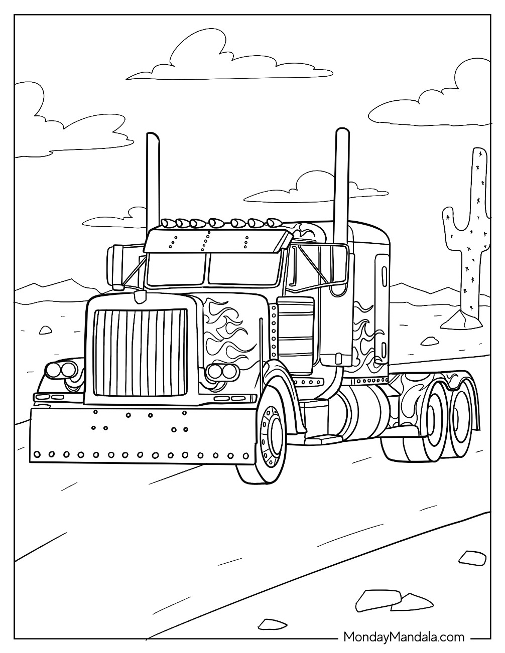 Optimus Prime Coloring Pages Free Printable Optimus Prime Transformers