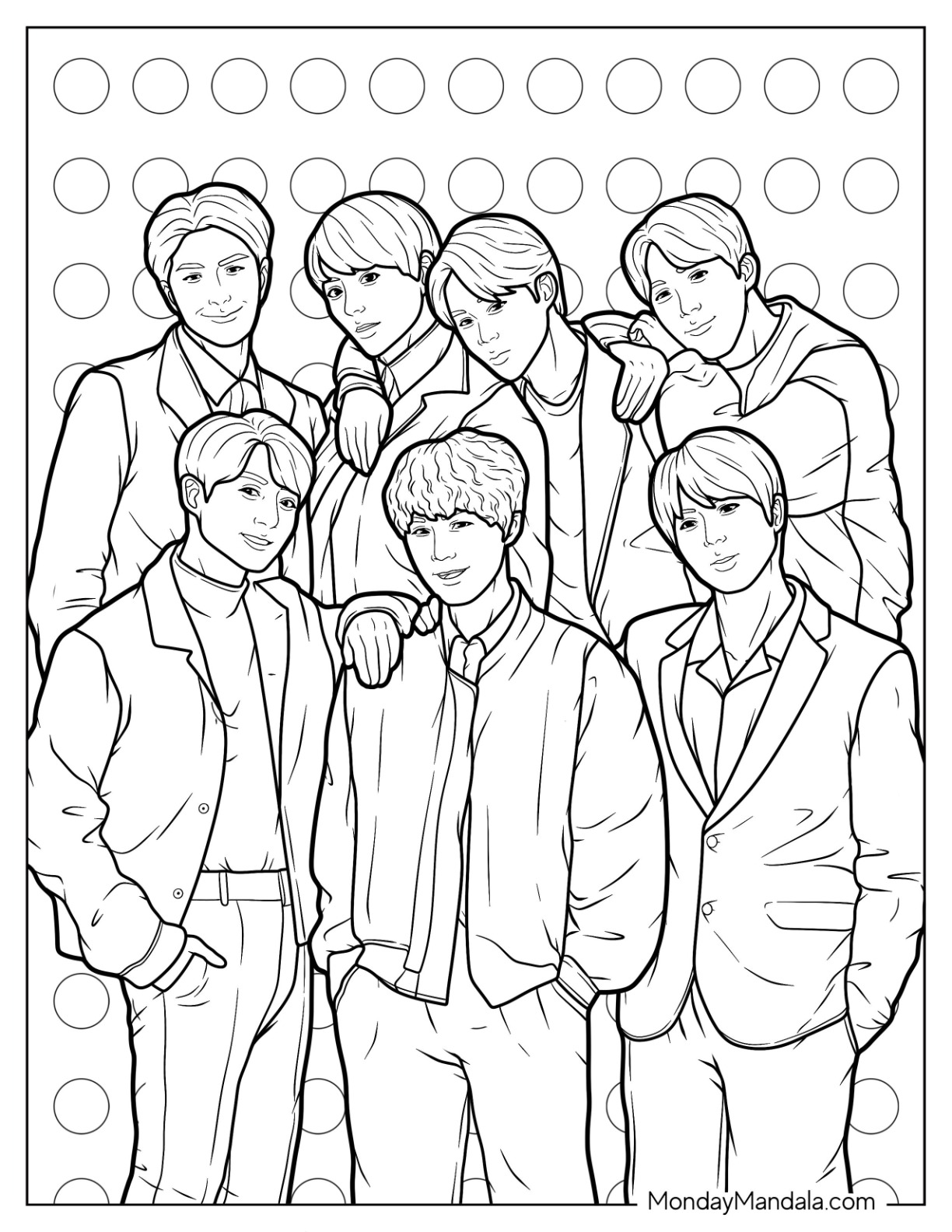 Bts Members Coloring Pages Bts Members Coloring Pages