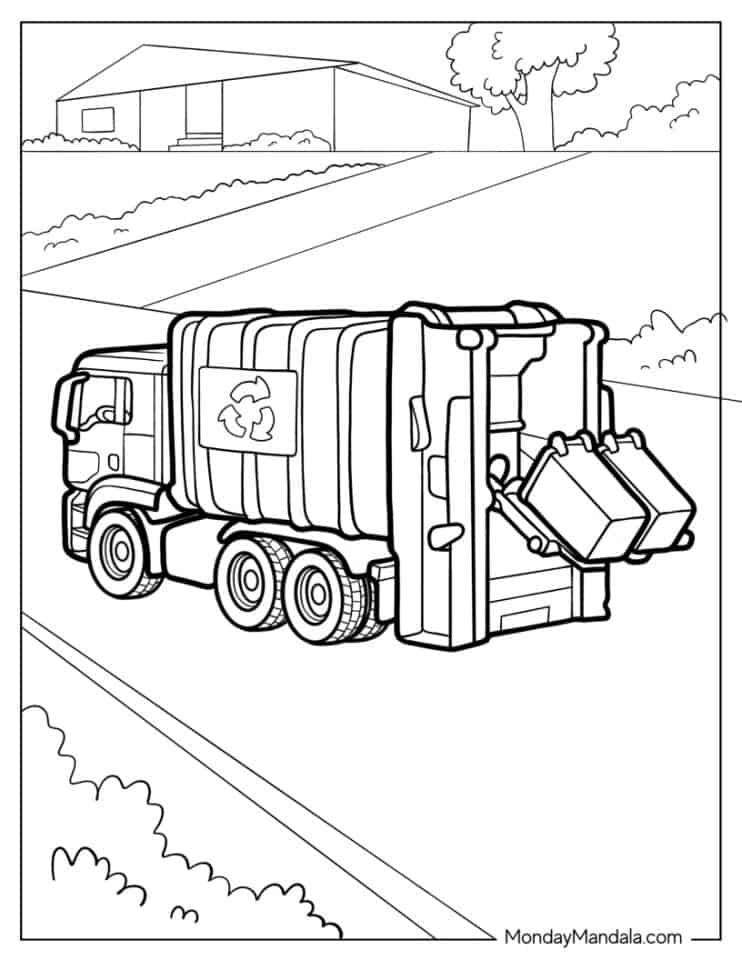 34 Truck Coloring Pages (Free PDF Printables)