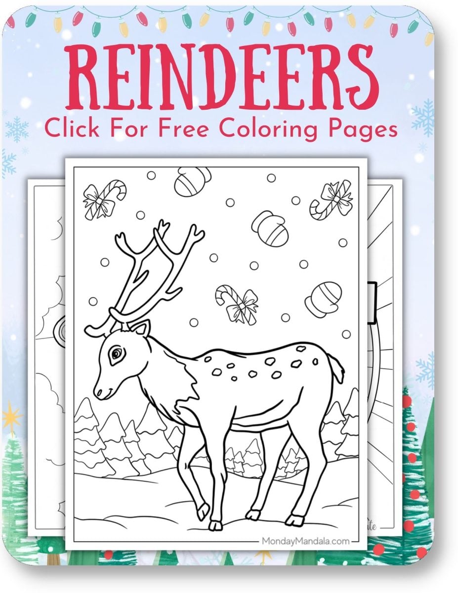 1,000 Christmas Coloring Pages (Free PDF Printables)