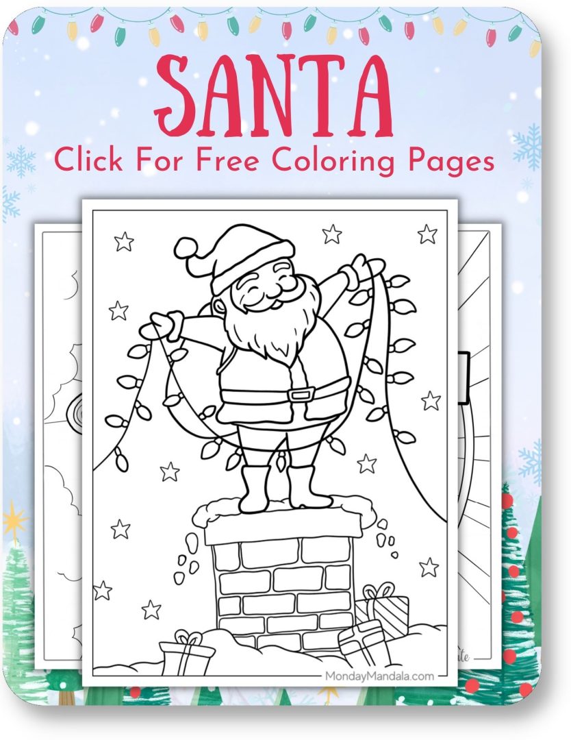 1,000 Christmas Coloring Pages (Free PDF Printables)