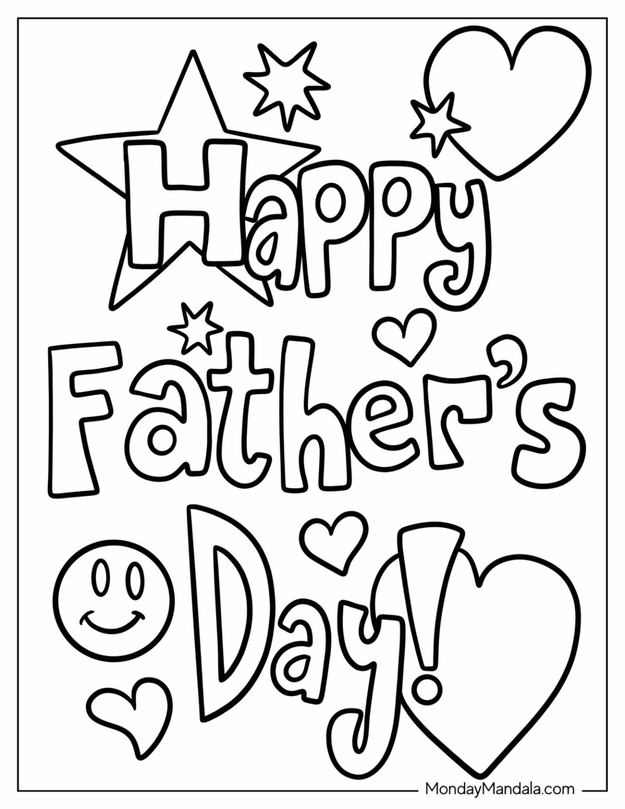 48 Father s Day Coloring Pages Free PDF Printables 