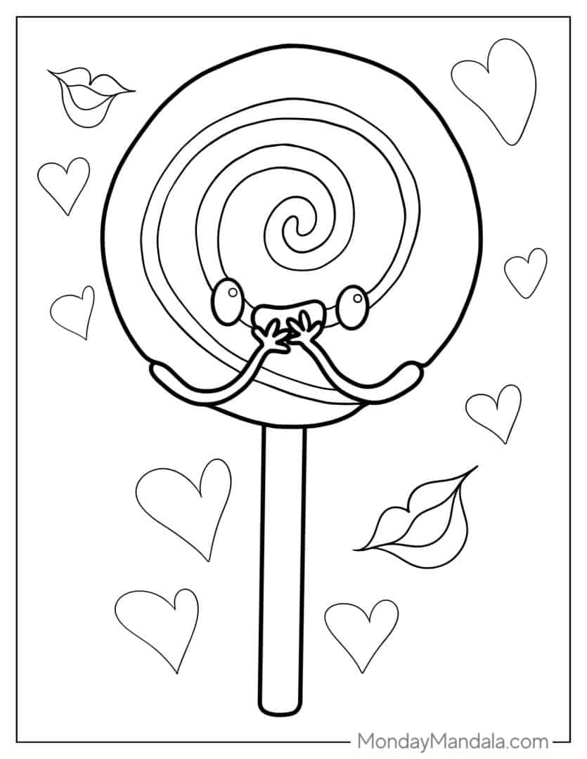 20 Lollipop Coloring Pages (Free PDF Printables)