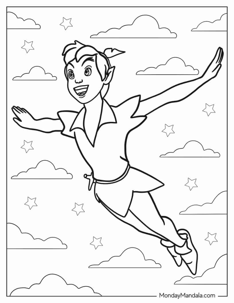 20 Peter Pan Coloring Pages (Free PDF Printables)
