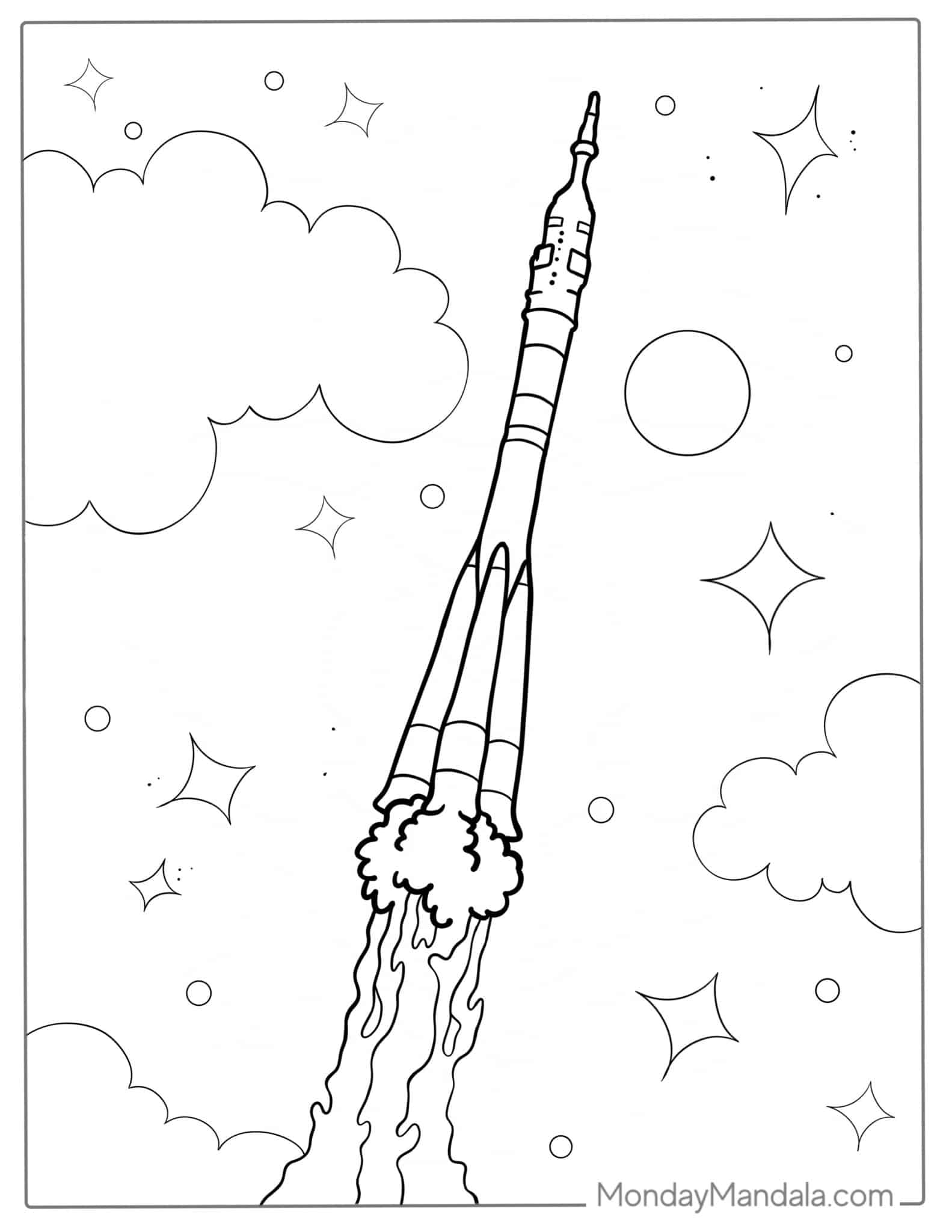33 Rocket Coloring Pages (Free PDF Printables)