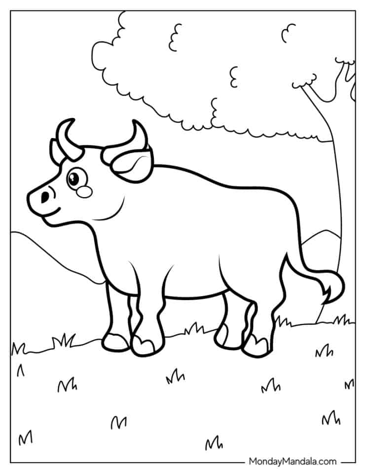 20 Farm Animals Coloring Pages (Free PDF Printables)