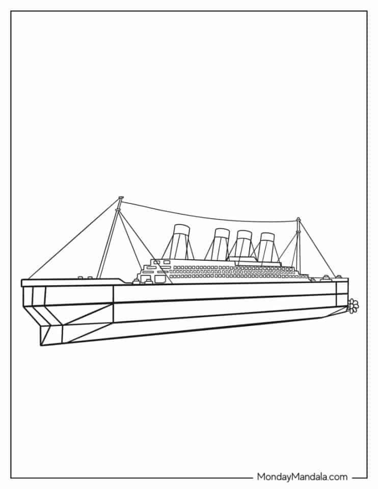 22 Titanic Coloring Pages (Free PDF Printables)