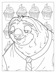 20 Sloth Coloring Pages (Free PDF Printables)