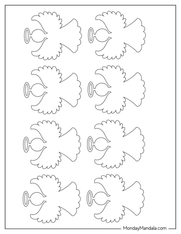 60 Angel Templates (Free PDF Printables)