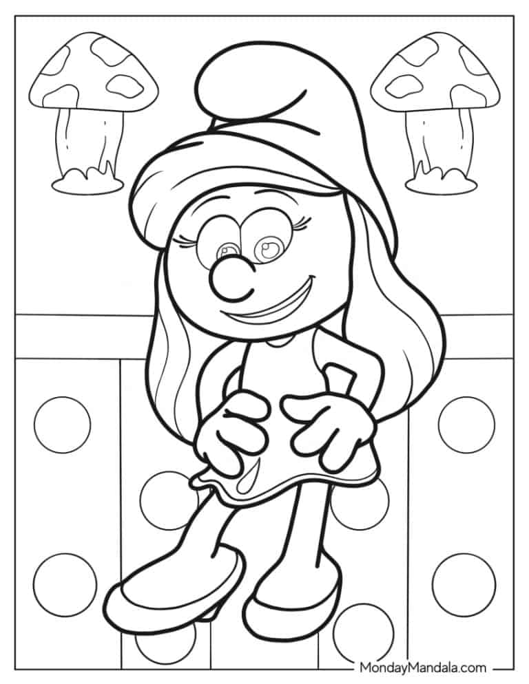 34 Smurf Coloring Pages (Free PDF Printables)