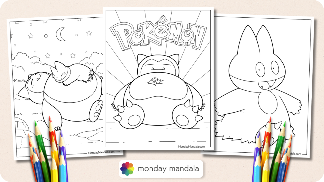 20 Snorlax Coloring Pages (Free PDF Printables)