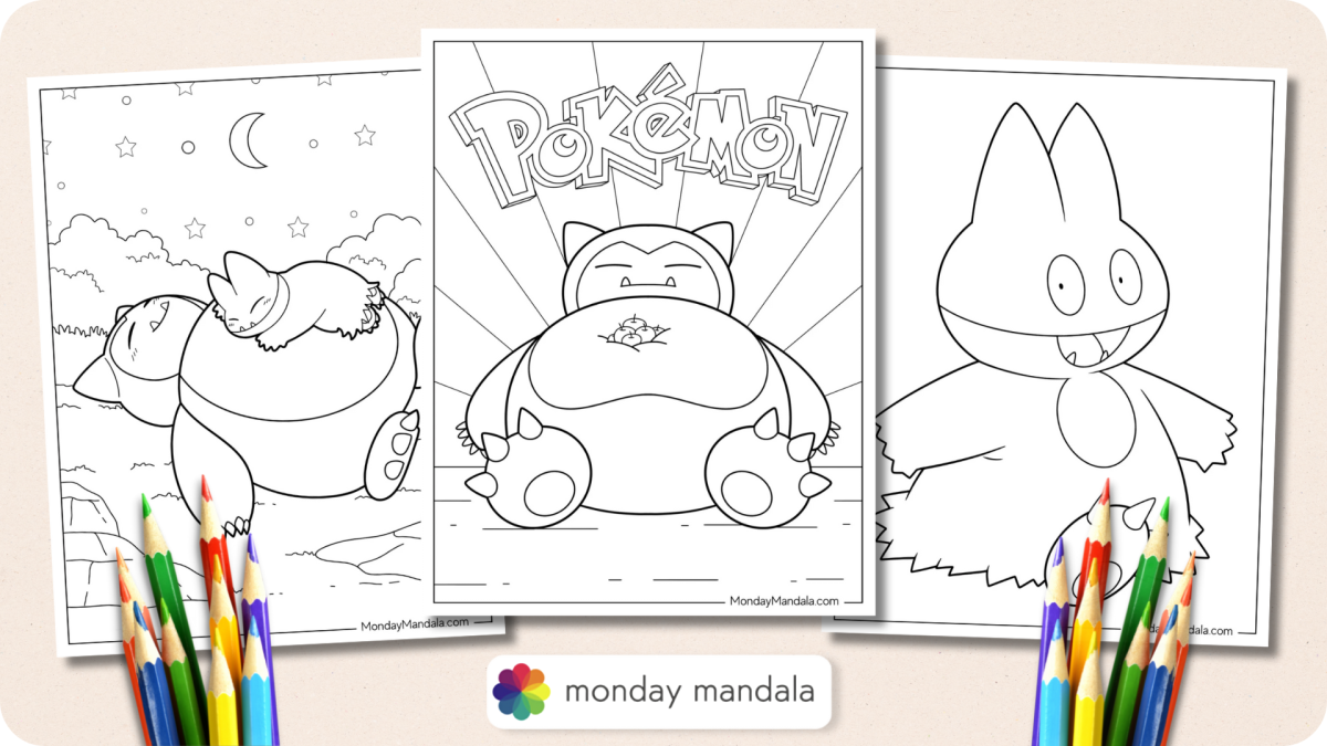 20 Snorlax Coloring Pages (Free PDF Printables)
