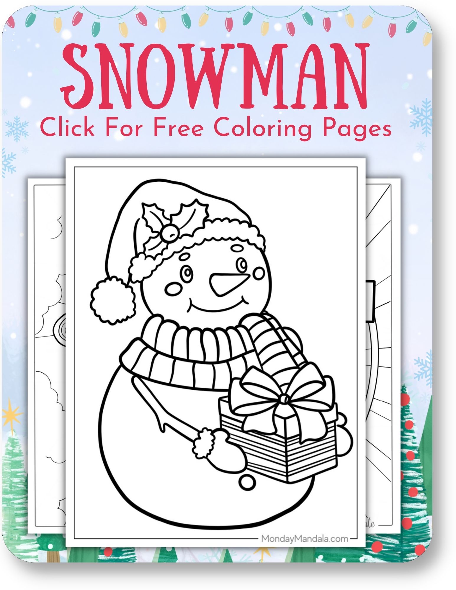1,000 Christmas Coloring Pages (Free PDF Printables)