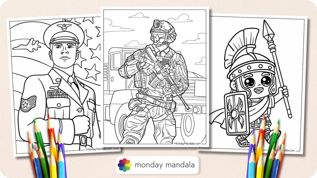 31 Soldier Coloring Pages (Free PDF Printables)