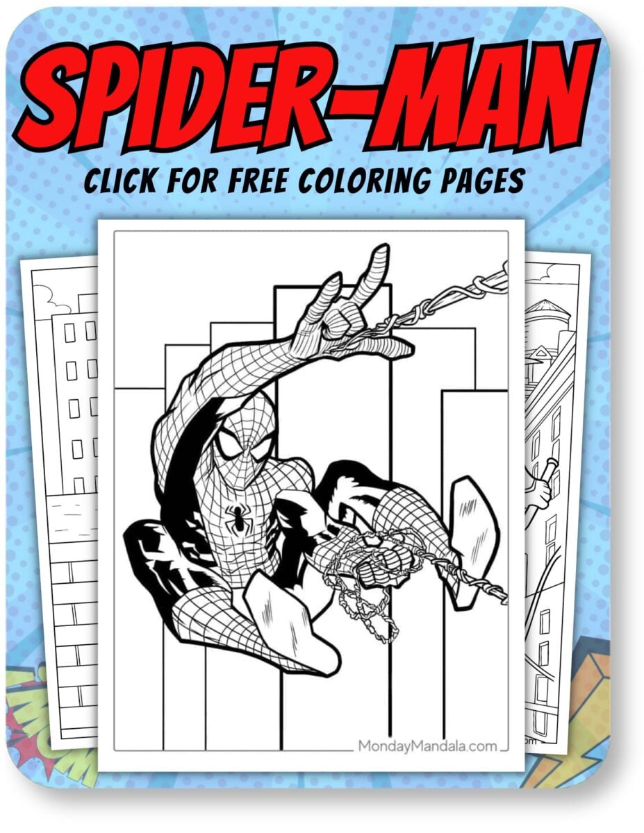 800 Superhero Coloring Pages (Free PDF Printables)